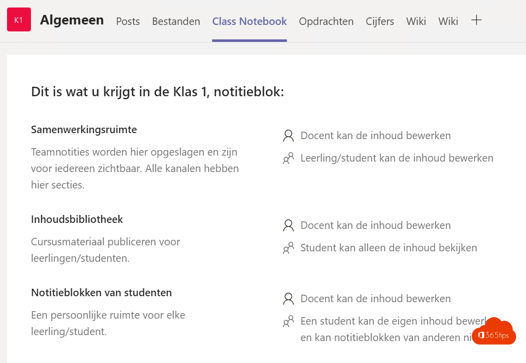 Microsoft Teams - een klas inrichten met notitieboek(en) | Class Notebook