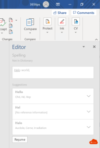 How can you use the Microsoft Editor for Word and Excel?