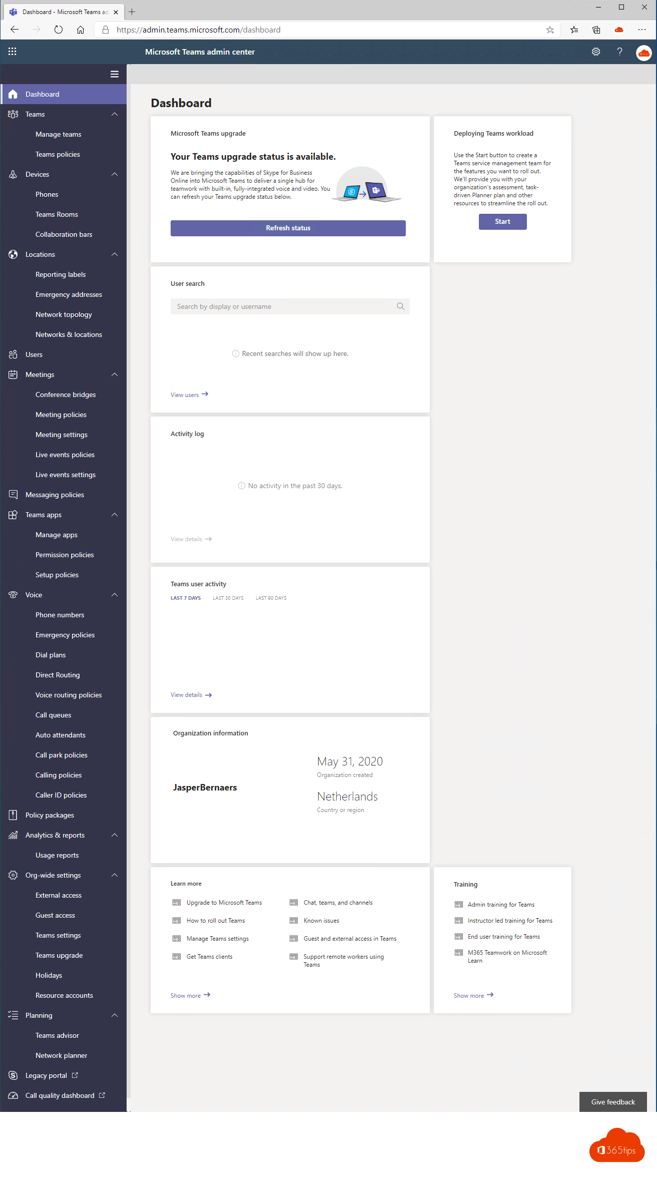🎛️ Microsoft Teams Administrator Center - Microsoft 365
