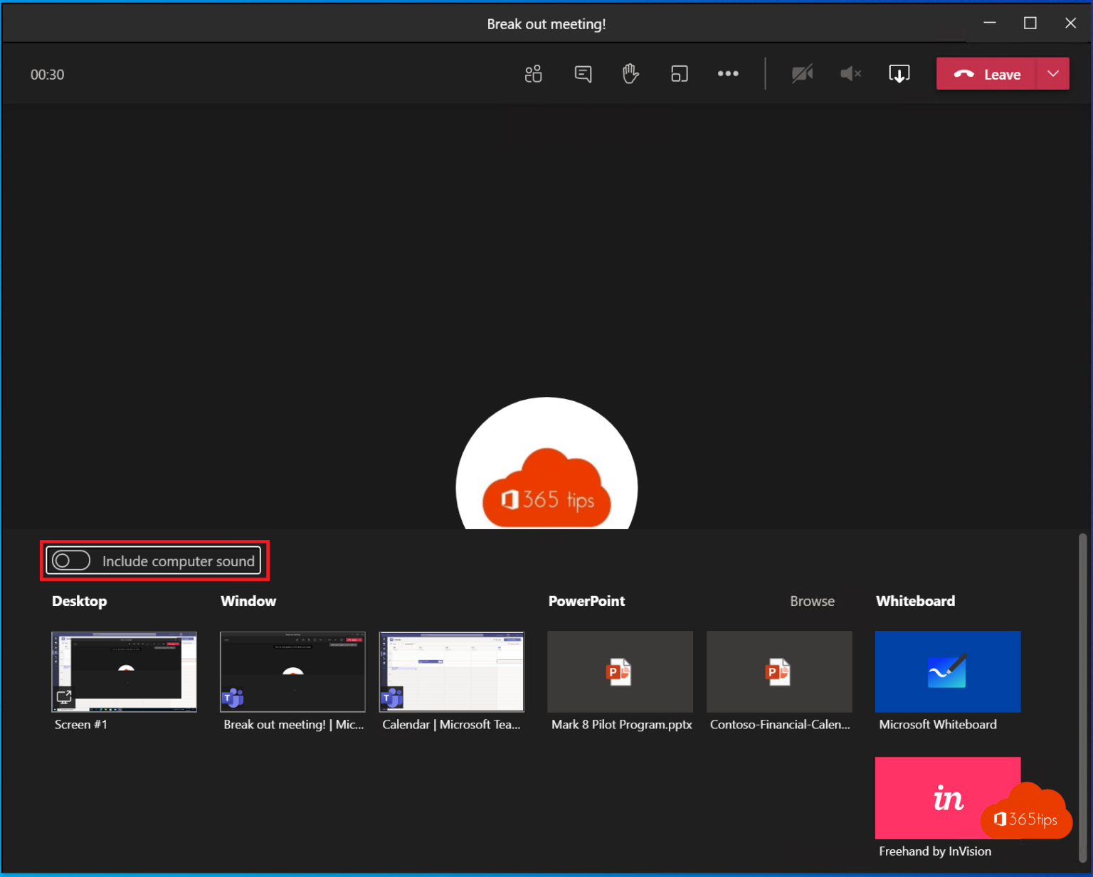 💻 Je scherm delen met computer audio in Microsoft Teams | Windows + Mac