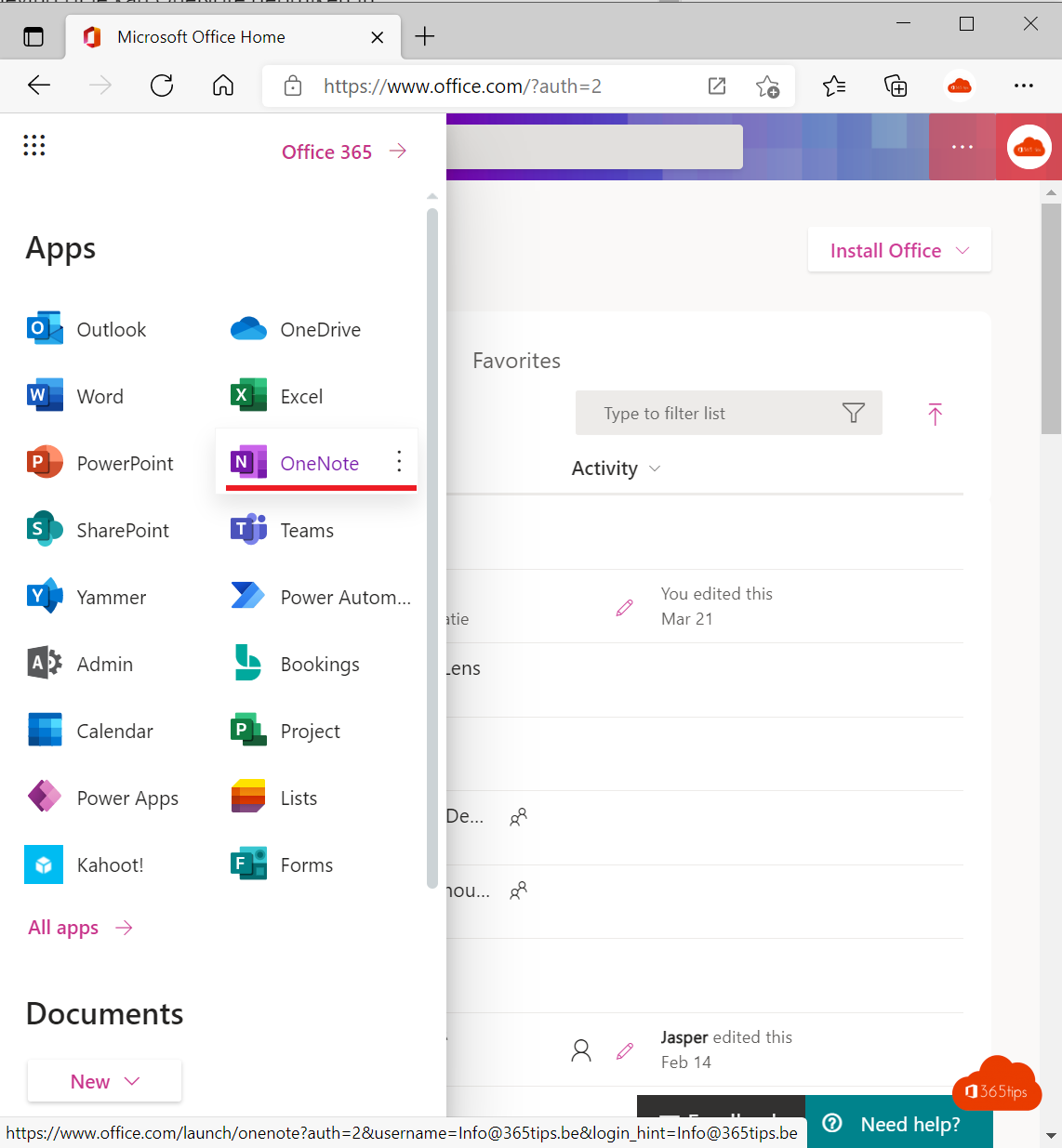 Onenote Is Missing From Office 365 2019
