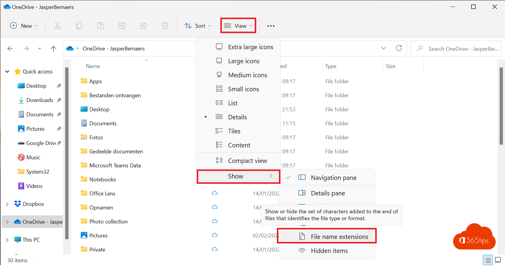 How To Display File Extension In Explorer Microsoft Windows 11